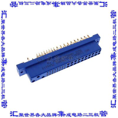 PCIH47F9300A1 背板连接器47POS插座母插口通孔蓝色