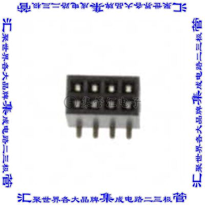 LPPB042NFSP-RC 针座连接器8POS插座2排1.27mm母形插口表贴SMD镀