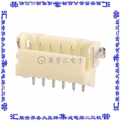1-292173-6 针座连接器6POS接头2mm公形插针表贴SMD锡