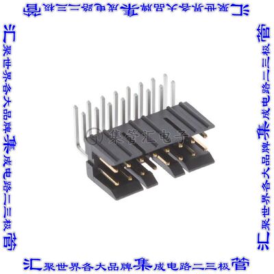 78207-116 针座连接器16POS接头2排2.54mm公形插针通孔直角镀金