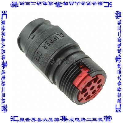 CL1C1200 圆形连接器9POS插座外壳用于公插针黑色自由悬挂