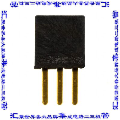 LPPB031NFFN-RC 针座连接器3POS插座1.27mm母形插口通孔直针镀金