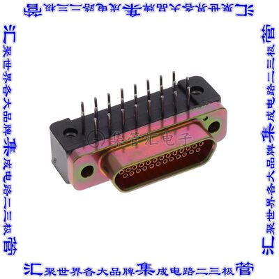 MDM-25SCBR-TL56 连接器25POS插座母插口2排D-TYPE型面板安装通孔