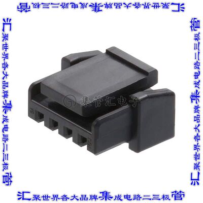 2045320801 矩形连接器外壳8POS插座1.25mm母形插口黑色自由悬挂