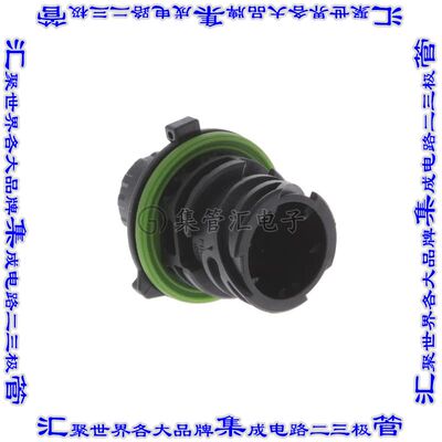 1718230-4 圆形连接器7POS插座外壳用于公插针黑色面板安装