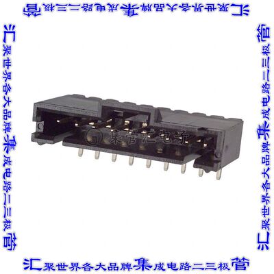 5-104935-9 针座连接器9POS接头2.54mm公形插针通孔直角镀金