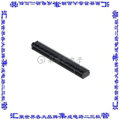 4-2337939-8 卡边缘连接器164POS母头2排1mm黑色镀金
