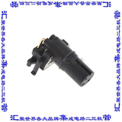 MSAS-03PFFR-EE0001 圆形连接器3POS插座母插口焊接镀金通孔直角