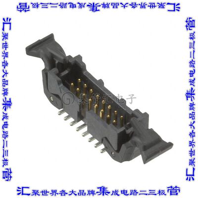 45216-220230 针座连接器16POS接头2排1.27mm公形插针表贴SMD镀金