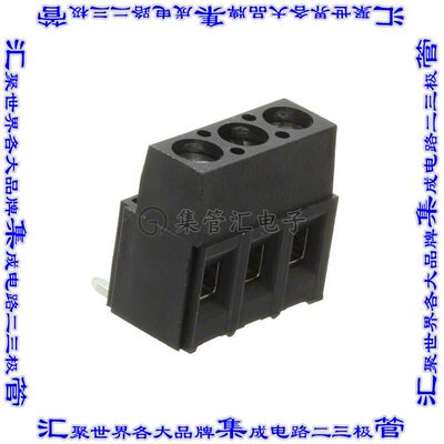 1546073-3 线对板连接器3POS接线端子5.08mm通孔垂直带板