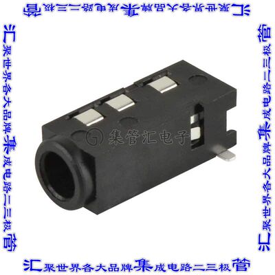 SJ2-3574A-SMT-TR 接插件连接器AUDIO JACK, 3.5 MM, RT, 4 CONDU