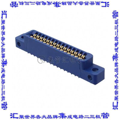 EBC15DRAS 卡边缘连接器30POS母头2排2.54mm蓝色镀金