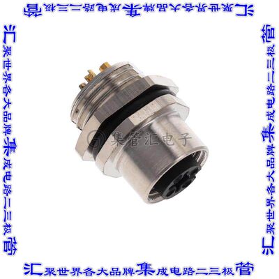 ALBKF12-FMBR5-SL 圆形连接器5POS插头母插口焊杯面板安装