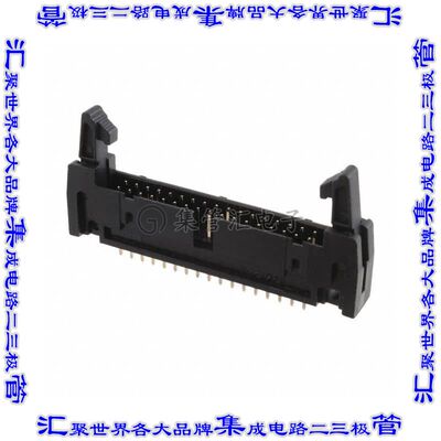 MHR-34-VUAL 针座连接器34POS接头2排2.54mm公形插针通孔直针镀金