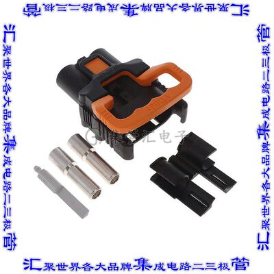 K320FSH2/0 矩形连接器外壳6POS插座母形插口黑色自由悬挂