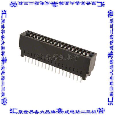 5-5530843-3 卡边缘连接器34POS母头2排2.54mm黑色镀金