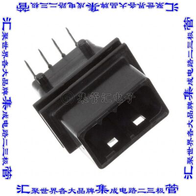 MX44004NF1 针座连接器4POS接头3.5mm公形插针板边缘锡