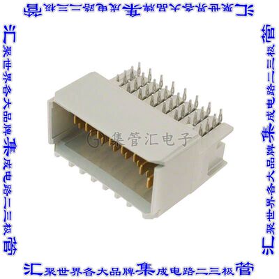 120958-2 背板连接器8POS接头公型刀片板边缘通孔直角灰色