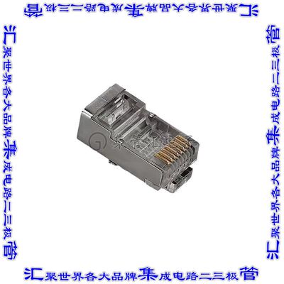RJ45-6F 接插件连接器CONN MOD PLUG 8P8C SHIELDED