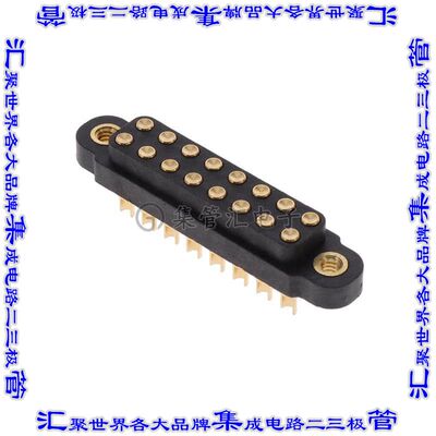 869-10-016-00-012000 弹簧式连接器16POS活塞型2排4mm通孔焊杯镀