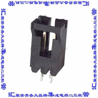 103908-1 针座连接器2POS接头2.54mm公形插针通孔直针镀金