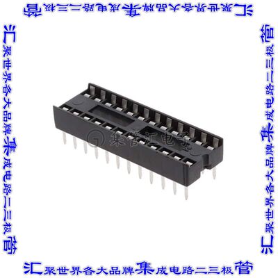 DILB24P-224TLF 连接器IC插座DIP 7.62mm插口24(2 x 12)位置锡通