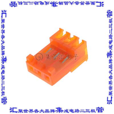 3-644718-3 矩形连接器3POS插座3.96mm母插口橙色IDC镀金自由悬挂