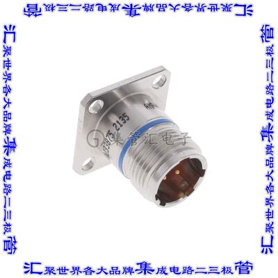 BFY-1708-03P1D 圆形连接器3POS插座公形引脚焊杯镀金面板安装