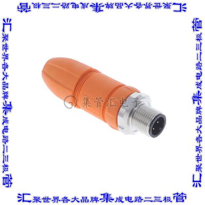 EVC812 圆形连接器4POS插座公形引脚螺钉镀金自由悬挂