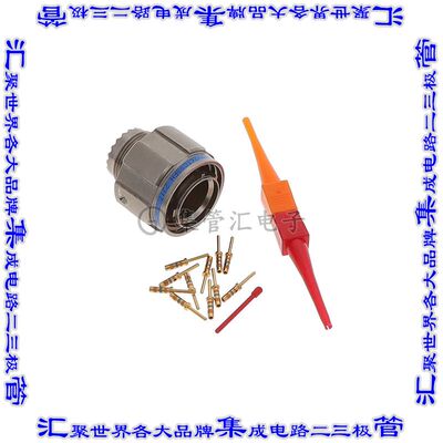D38999/26TC98PN 圆形连接器10POS插头公引脚压接镀金自由悬挂