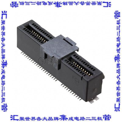 10061913-111CLF 卡边缘连接器64POS母头2排1mm黑色镀金