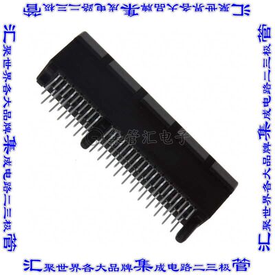 10018783-10001TLF 卡边缘连接器64POS母头2排1mm黑色镀金
