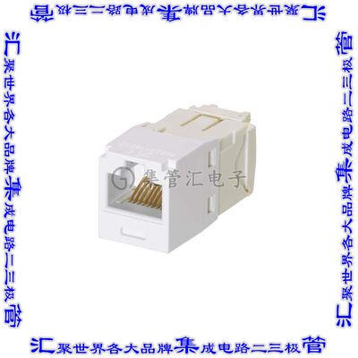 CJ688TGWH-C 接插件连接器MINI-COM MODULE, CAT 6, UTP, 8 P