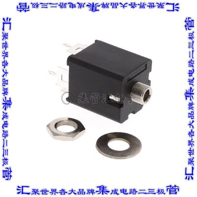 ACJS-MV35-5 接插件连接器3.5MM STEREO VERT METAL NUT SCHE