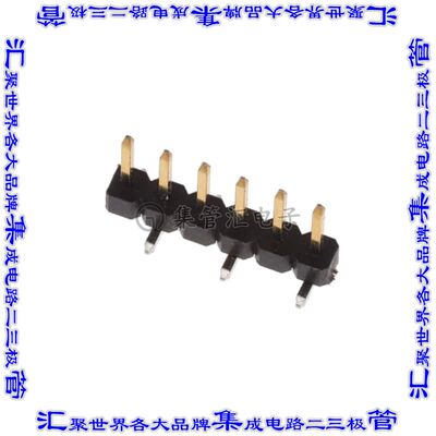 2842102-6 针座连接器6POS分离式2mm公形插针表贴SMD镀金
