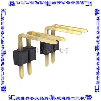 929550-01-05-I 针座连接器5POS分离式2.54mm公形插针通孔直角镀