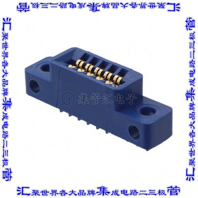 EBC05DRAS 卡边缘连接器10POS母头2排2.54mm蓝色镀金