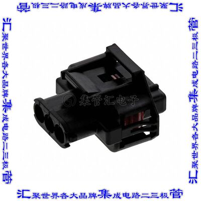 936060-1 矩形连接器外壳3POS插头5mm母形插口黑色自由悬挂