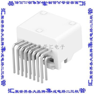 1318382-4 针座连接器16POS接头2排2.2mm公形插针通孔直角锡