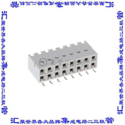 71609-308LF 针座连接器16POS插座2排2.54mm母形插口表贴SMD镀金