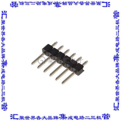 G800W302018EU 针座连接器6POS接头2.54mm公形插针通孔直针镀金