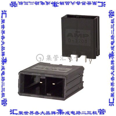 1-917337-3 针座连接器2POS接头5.08mm公形插针通孔直针镀金
