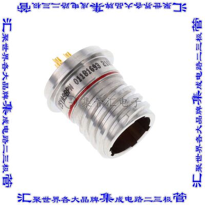 D38999/25YA98PN 圆形连接器3POS插座公形引脚焊杯镀金面板安装