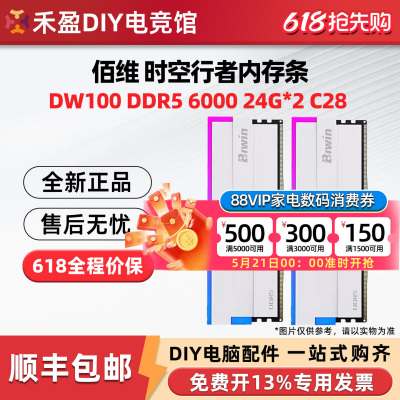 佰维时空行者DW100 DDR5台式机RGB内存条24G*2套装6000 C28灯条