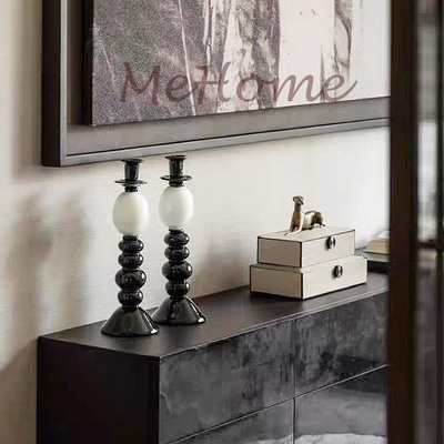 中古风样板房酒店别墅边柜软装