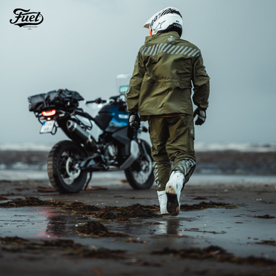 FUEL复古摩旅防暴雨安全反光条