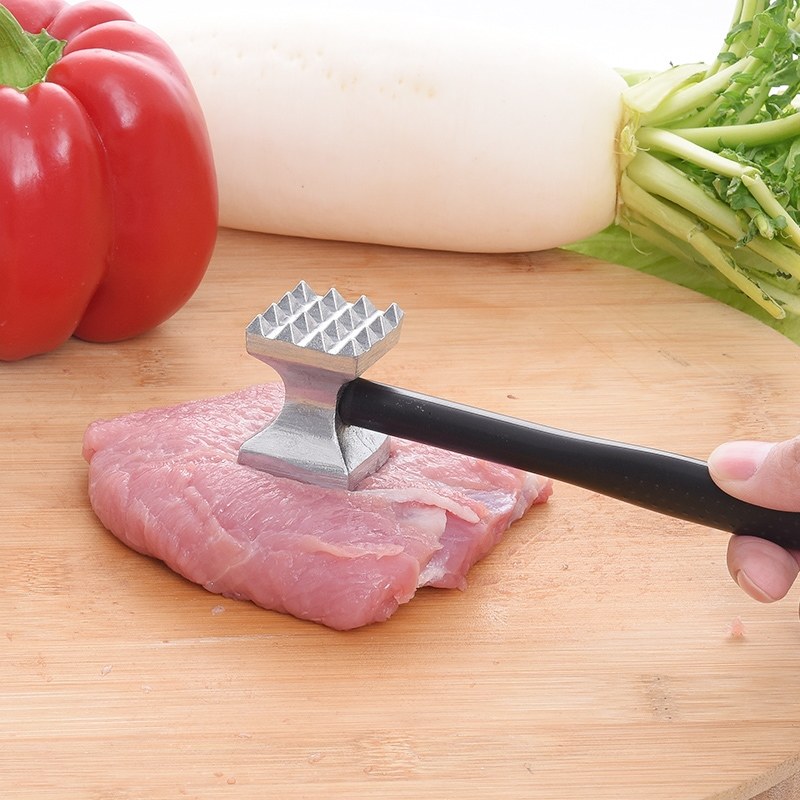 出口日本家用双面敲肉锤铝合金牛排松肉锤拍打锤子厨房猪排嫩肉锤