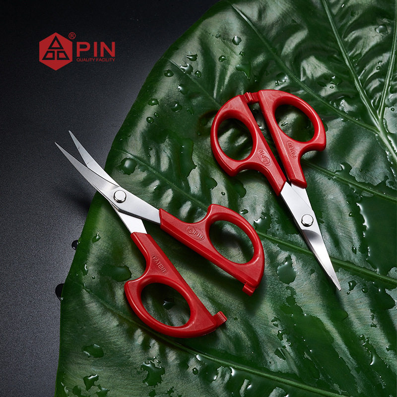 PIN品字牌翘头绣花剪不锈钢剪线剪布裁缝剪刀精细抛光家用小剪刀
