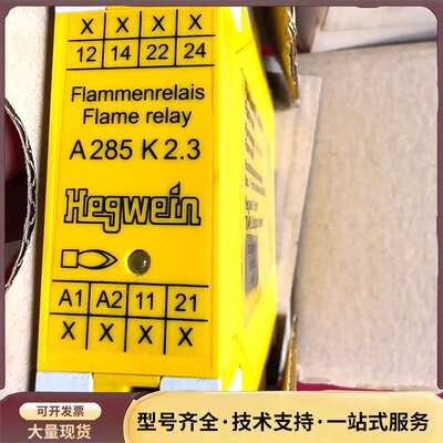 Hegwein火焰继电器A285K2.3，德国原装进口，全新询价