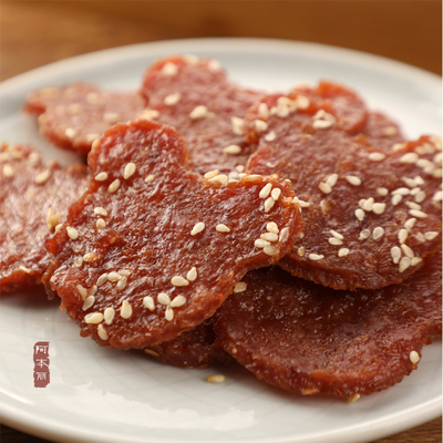 阿本丽纯纯猪肉脯蜜汁原味肉片类本真猪肉片条休闲茶点零食100g